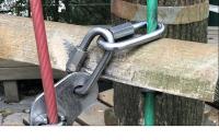 China Stainless Steel Meilong Lock 12KN O Shape 73.6mm Length 36.5mm Width for sale