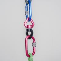 China 55*108mm Outdoor Rock Climbing Yoga Cardan Wheel Fixed Connector in Red and Blue for sale