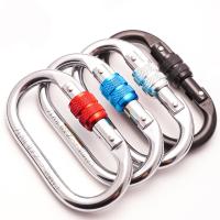 China CE0082 Certified O Shape Climbing Carabiner for Wall Climbing Max Breaking Load 25KN for sale