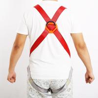 China Extreme Sports Rock Climbing Full Body Safety Belt with Polyester Reinforced Silk for sale