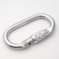 China CE0082 Certified O Shape Climbing Carabiner for Wall Climbing Max Breaking Load 25KN for sale