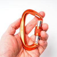 China CE Certified 99mm D Shape Carabiner Suitable for Various Rock Climbing Activities for sale