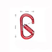 China 7075 Aviation Aluminum 25KN O Shape Mountain Climbing Carabiner with CE Certification for sale