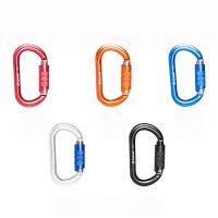 China 7075 Aviation Aluminum 25KN O Shape Mountain Climbing Carabiner with CE Certification for sale