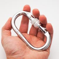 China 108mm Length 60mm Width O Shape Climbing Carabiner for Adventure Sports for sale