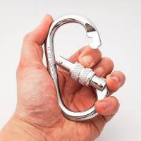 China 108mm Length 60mm Width O Shape Climbing Carabiner for Adventure Sports for sale