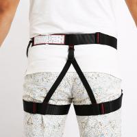 China Orange and Yellow Mixed Rock Climbing Half Body Mountaineering Harness Safety Belt for sale