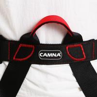 China Orange and Yellow Mixed Rock Climbing Half Body Mountaineering Harness Safety Belt for sale