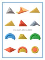 China Lightweight 6.0 kg Yellow Fiberglass Pyramid Climbing Volume for Climbing Adventures for sale