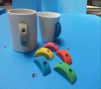 China Certification CE/ROHS/EN12557/ISO9000 Small and Smooth Climbing Holds for DIY Coffee Mug for sale