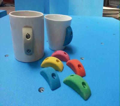 China Certification CE/ROHS/EN12557/ISO9000 Small and Smooth Climbing Holds for DIY Coffee Mug for sale