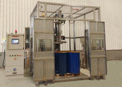China GZ1000-B Open Head Steel Drum IBC Automatic Pallet Filling Machine - 35-40 Drums/Hour, 8-10 IBC/Hour for sale