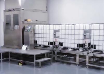 China GZ1000-D Fully Automatic IBC Liquid Filling Machine with 35-40/Hour Capacity and Long Driven Conveyor for sale