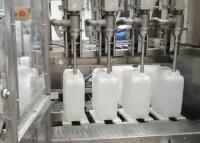China Four Nozzles 10L Jerrycan Detergent Liquid Filling Machine | 600-800 Bottles/Hour | 18-40L Capacity for sale