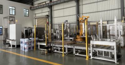 China DAESUM GZ25-D Automatic Pail Filling Machine with 5-25kg Capacity and PLC Control System for sale