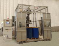 China Fully Automatic Pallet Filling Machine Stainless Steel 304/316 40BPH ±0.2%FS Accuracy for Oil Drums for sale