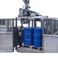 China Fully Automatic Pallet Filling Machine Stainless Steel 304/316 40BPH ±0.2%FS Accuracy for Oil Drums for sale