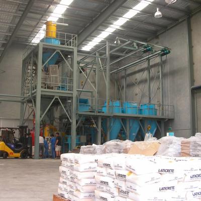 China 15000Ton/Year Semi-Auto Dry Mortar Mix Plant with 7t/h Output and 380V Power for Construction Materials for sale