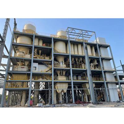 China Automatic Dry Mortar Mix Plant 60000 Ton/Year Capacity with 380V 400W Dual Mixer System for sale