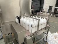 China 1-4L Fully Automatic 4 Nozzle Explosion Proof Chemical Liquid Filling Machine for Jerrycan Pail Can for sale