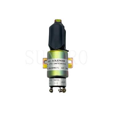 China Excavator Engine SA-3766-T 24V Fuel Cut-off Solenoid Valve 1751-24E7U1B1S5A 3864274 for sale