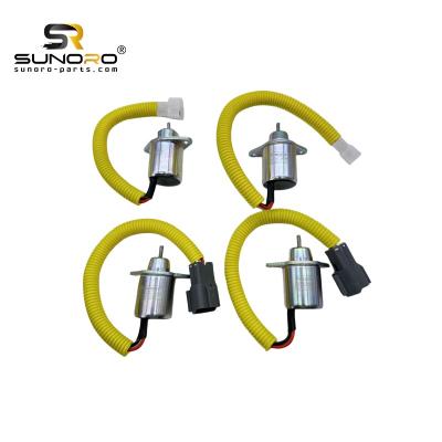 China 12V 24V Flameout Stop Solenoid for Yanmar 4TNE94 4TNE98 Engine Fuel Shutoff Valve for sale