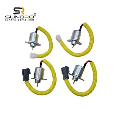 China Flameout Switch 1503ES-12A5UC5S 12V 24V Fuel Stop Solenoid for Yanmar 4TNE94 4TNE98 Engine for sale