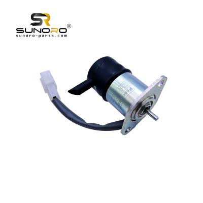 China SUNORO 12V Shutoff Solenoid Valve 052600-4151 for Kubota D1105 Engine Fuel Stop Solenoid Excavator for sale
