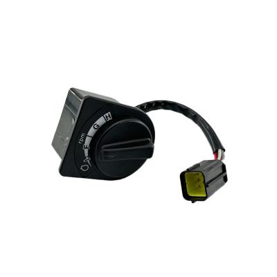 China Excavator Dial Fuel Selector Unit Throttle Knob Gear Switch 14725311 VOE14725311 for EC220D EC480D for sale
