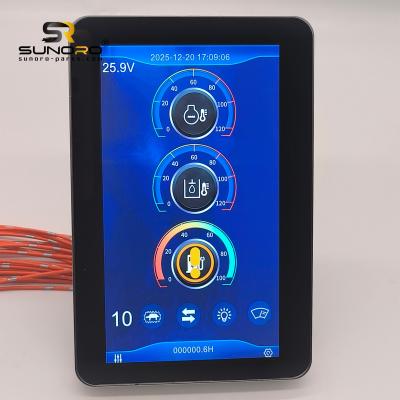 China Universal Excavator Water Temperature Speed Oil Pressure Display Screen 7-36V for sale