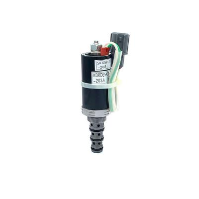 China SUNORO Travel Straight Solenoid Valve YN35V00004F2 KDRDE5K-20/30C12A-101 for Kobelco SK200-2 SK200-5 Excavator for sale