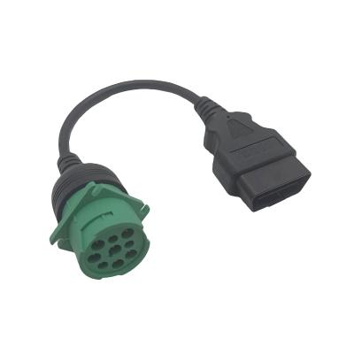 China Excavator 9 Pin Programming Cable for Cummins Diagnostic Scanner Kit Heavy Duty for sale