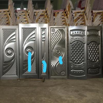 China ABYAT Embossed Metal Door Sheet Galvanized Steel Door Plates Panel Moulded Stamped Steel Door Skin for sale