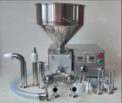China Automatic Quantitative Filling Machine with Button Controls for Juice Cake Coating Bread 500ml Capacity for sale