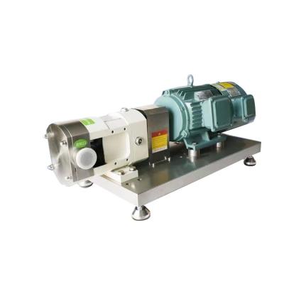 China Sanitary Grade 304 Stainless Steel CAM Rotor Pump for Syrup, Honey & Viscous Fluids - Industrial Transfer Solution for sale