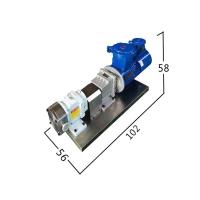 China 304 Stainless Steel Food-grade CAM Rotor Pump for Honey Syrup Milk Transfer with High Viscosity Handling for sale