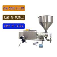 China Servo Motor Stainless Steel Filling Machine for Honey Jam Paste 50-5000ml Capacity 20-60 Containers/Minute for sale