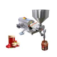 China Servo Motor Stainless Steel Filling Machine for Honey Jam Paste 50-5000ml Capacity 20-60 Containers/Minute for sale