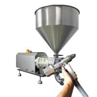 China GZB Series Semi-Automatic Servo Motor Filling Machine 5ml-50L Capacity for Jam Sauce Chocolate Cream for sale