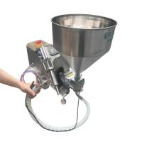 China GZB Series Semi-Automatic Servo Motor Filling Machine 5ml-50L Capacity for Jam Sauce Chocolate Cream for sale