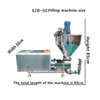 China Manual Cream Liquid Filling Machine Portable 100-500ml Capacity for Cosmetic Food Chemical Industries for sale