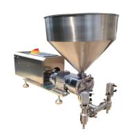 China Pneumatic Piston Filling Machine for Bottles and Containers - Semi-Automatic Liquid Paste Filler with 12-Month Warranty for sale