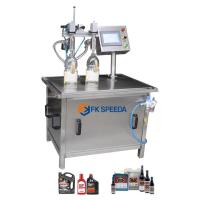 China Semi Automatic Piston Filling Machine 1L to 25L 150 to 350 pcs/h for Viscous Liquids for sale