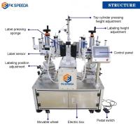 China 15mm Front and Back Side Bottle Labeling Machine for Case Packaging Requirements for sale