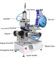 China Semi-Automatic Square Bottle Labeling Machine 15-30 pcs/min 220V for Flexible Labeling for sale