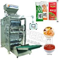 China Automatic Multi Lane Liquid Packing Machine 550kg Three Side Sealing for Sauce Paste for sale