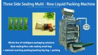 China Automatic Multi Lane Liquid Packing Machine 550kg Three Side Sealing for Sauce Paste for sale