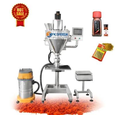 China Electric Semi-Automatic Powder Filling Machine 100g Capacity FK-FP1 220V for sale