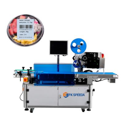 China 700mm FK-V Supermarket Fruit Vegetable Weighing Labeling Machine 3g-5000g for sale