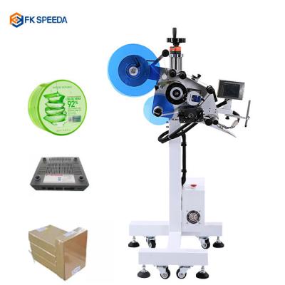 China High Precision Auto Sticker Box Carton Bag Mini Top Labeling Machine Without Conveyor for sale